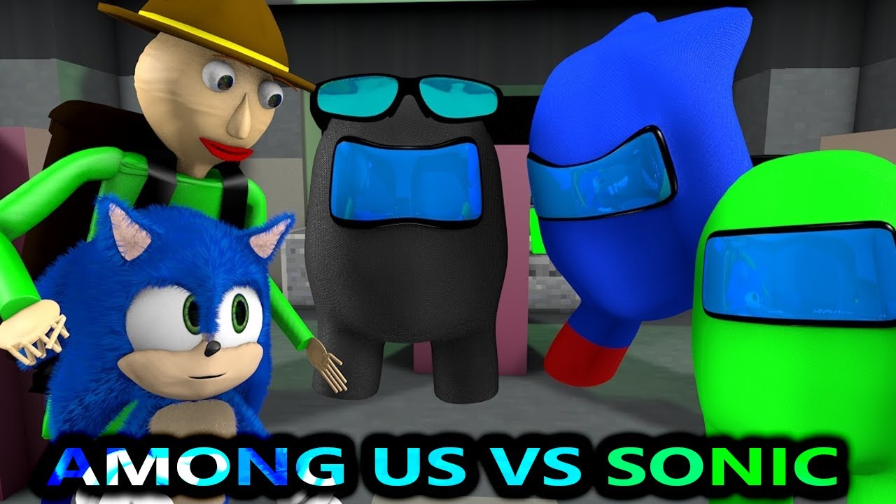 AMONG US vs SONIC & BALDI CHALLENGE! (Official) Cartoon Minecraft ...