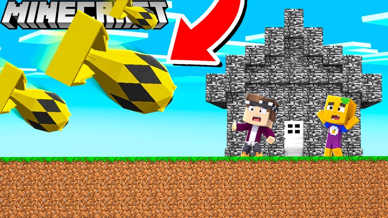 ATOM BOMBE VS. OP BASE IN MINECRAFT! - Minecraft videos