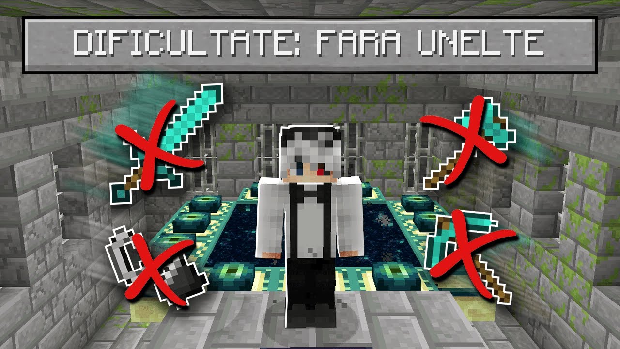 Am Terminat Minecraft-ul Fara Arme sau Unelte.. - Minecraft videos