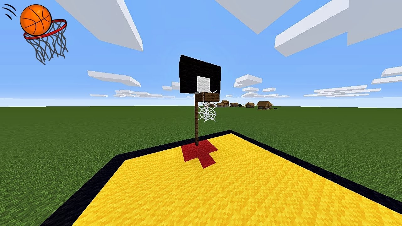 Basket Ball Hoop in Minecraft | Tutorial - Minecraft videos