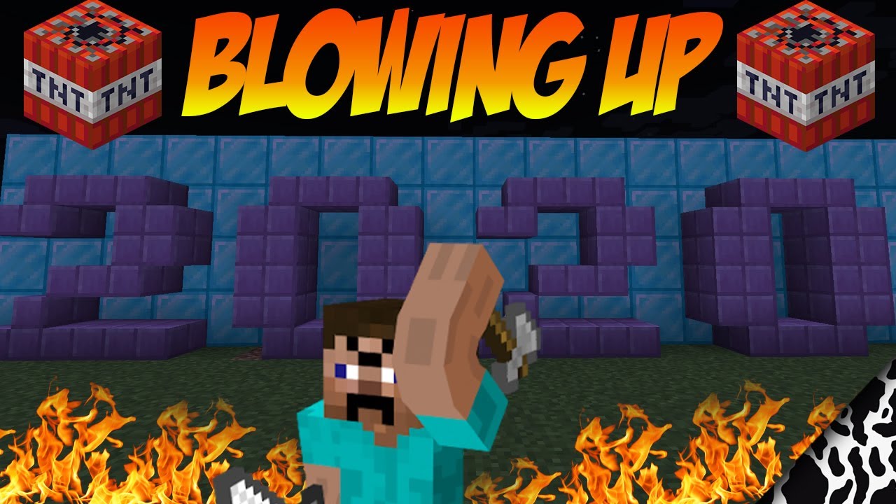 Blowing up 2020 in Minecraft - Minecraft videos