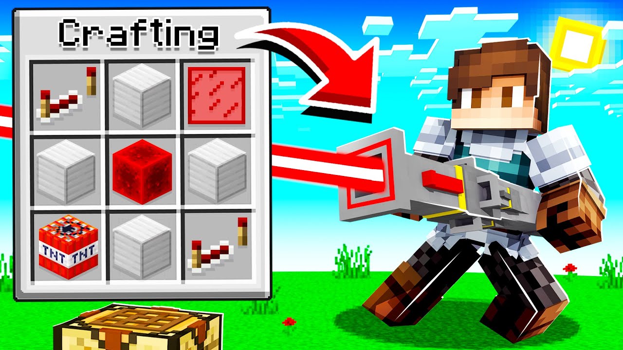 CRAFTING a LASER CANNON in Camp Minecraft! - Minecraft videos