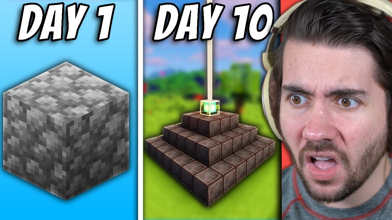 Can I Trade From a Stone Block to a MILLIONAIRE in Minecraft? | E2 ...