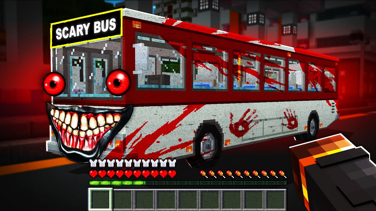 Do NOT Enter This SCARY BUS in Minecraft! - Minecraft videos