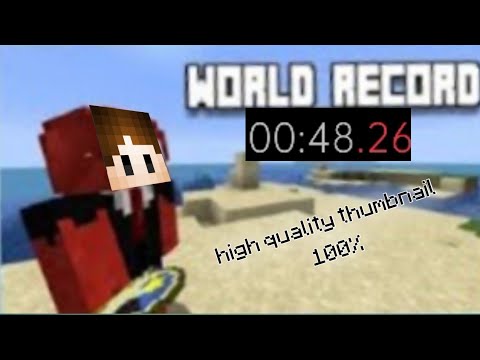 Fake World Record Minecraft Speedrun - Minecraft videos