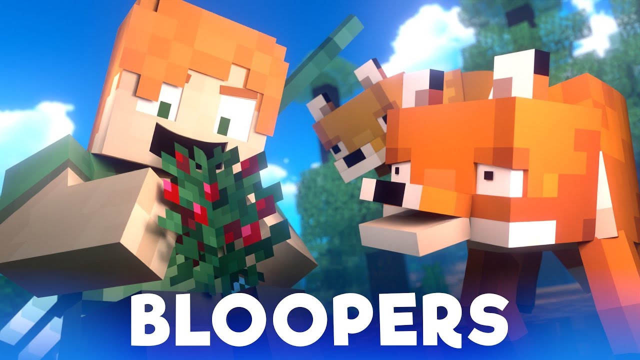 Fox Thief: BLOOPERS - Alex and Steve Life (Minecraft Animation ...
