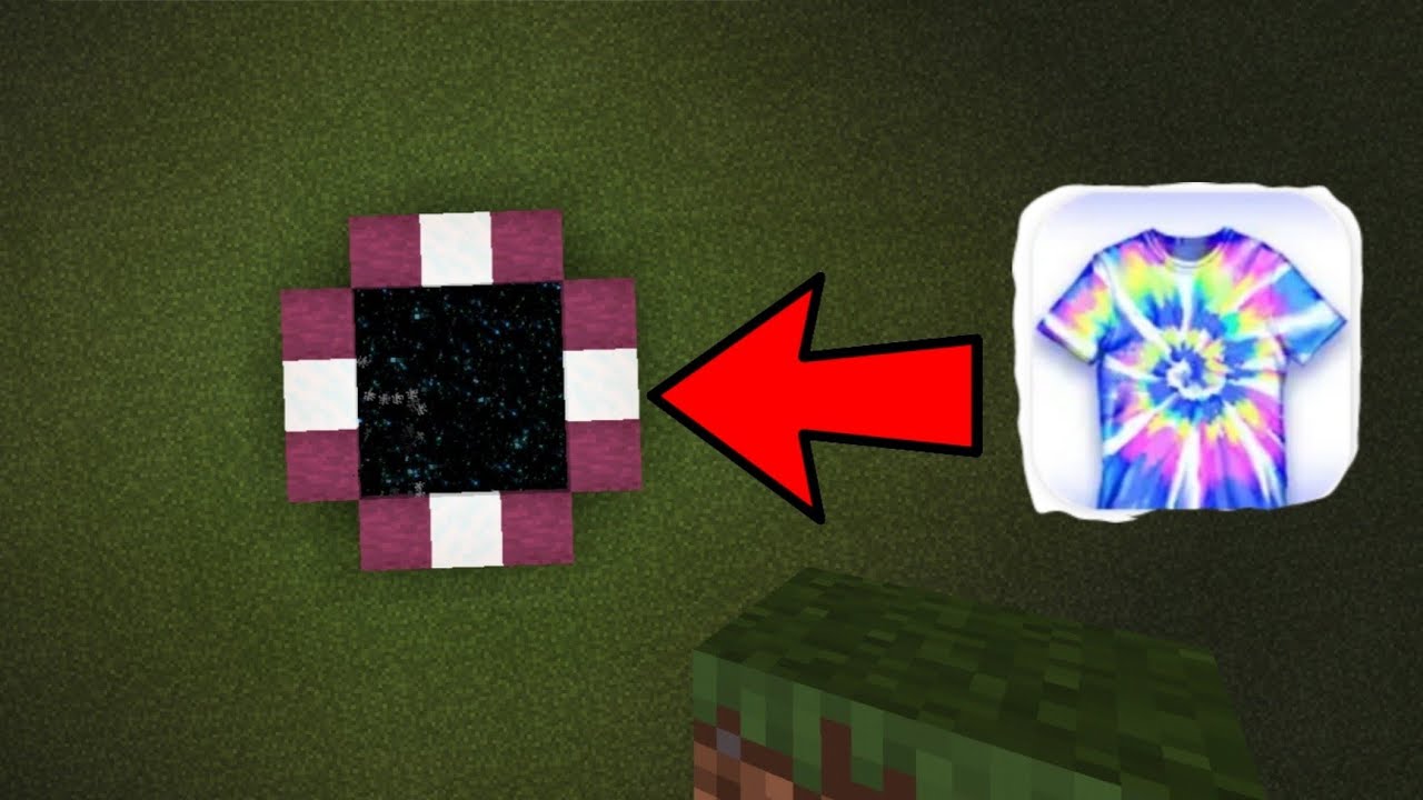 How To Make A Portal To The Tie Dye in Minecraft - Minecraft videos