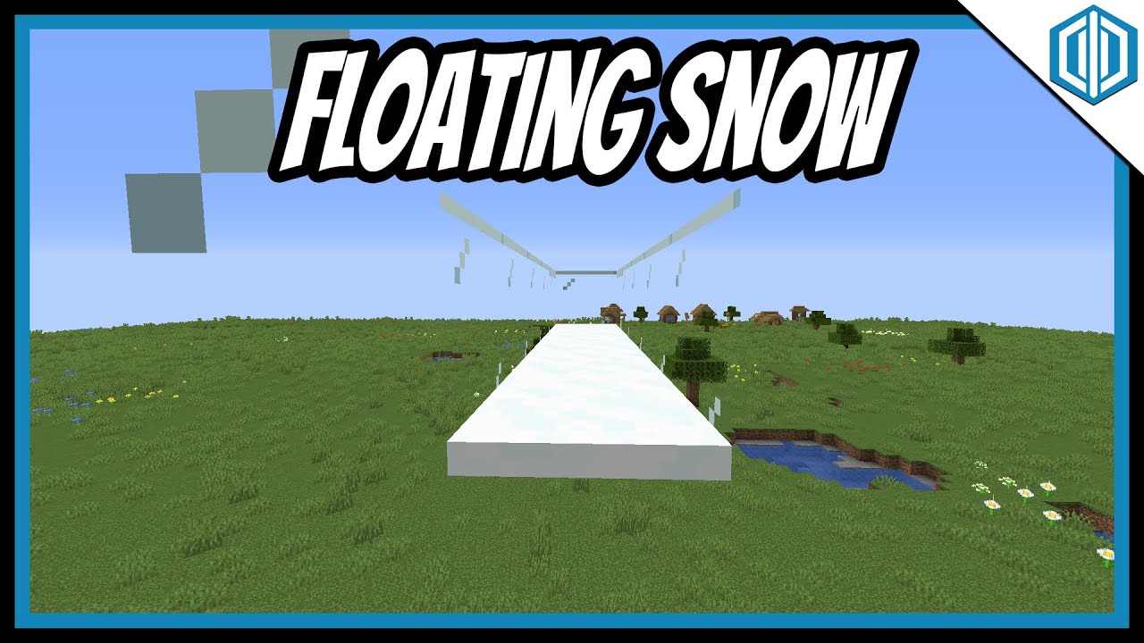 How to Make Floating Snow in Minecraft 1.16 #Shorts - Minecraft videos