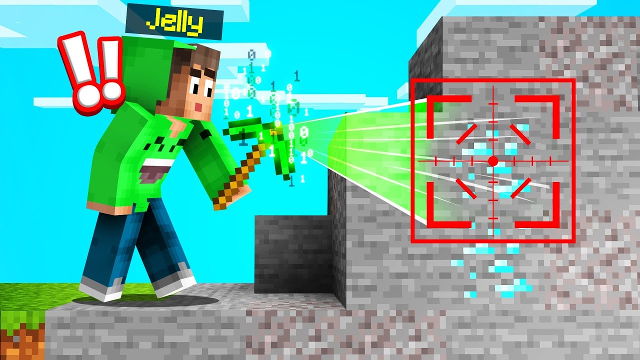 I FOUND A HACKER PICKAXE In MINECRAFT! (Instant Diamonds) - Minecraft ...