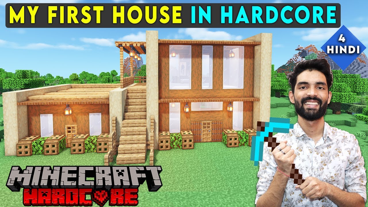 I MADE A BEAUTIFUL HOUSE IN HARDCORE - MINECRAFT SURVIVAL GAMEPLAY IN ...