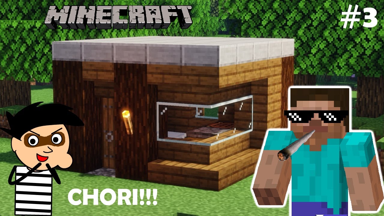I STOLE A HOUSE IN MINECRAFT SURVIVAL SERIES | MINECRAFT IN HINDI ...