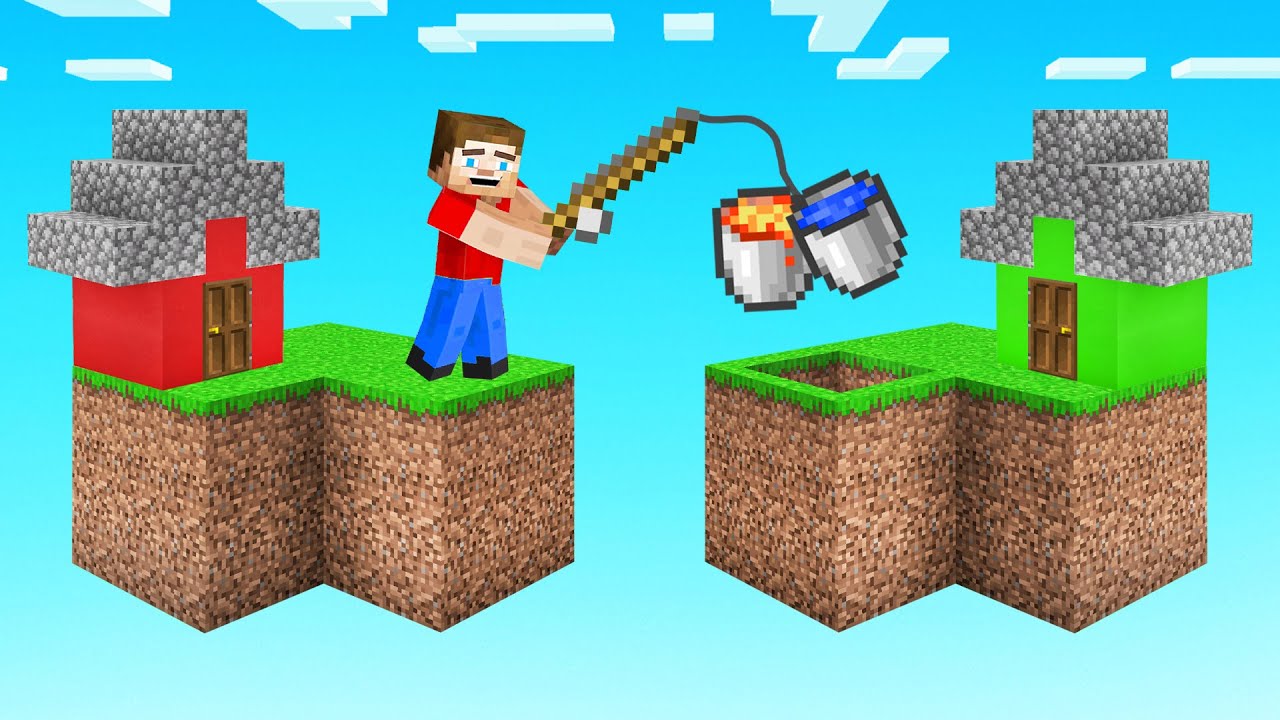 I STOLE *rare* LAVA & WATER From JELLY'S SKYBLOCK! (Minecraft ...