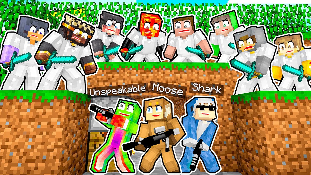 I Used GUNS in Minecraft SPEEDRUNNERS vs HUNTERS Challenge ...