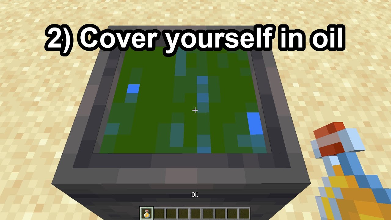 I covered myself in oil in Minecraft - Minecraft videos