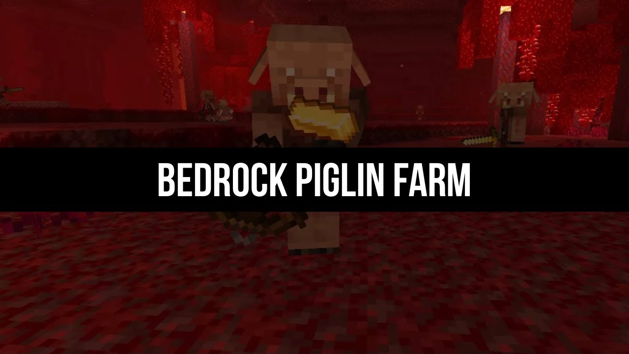 INFINITE PIGLIN BARTERING GLITCH | Minecraft Bedrock Bartering Farm ...