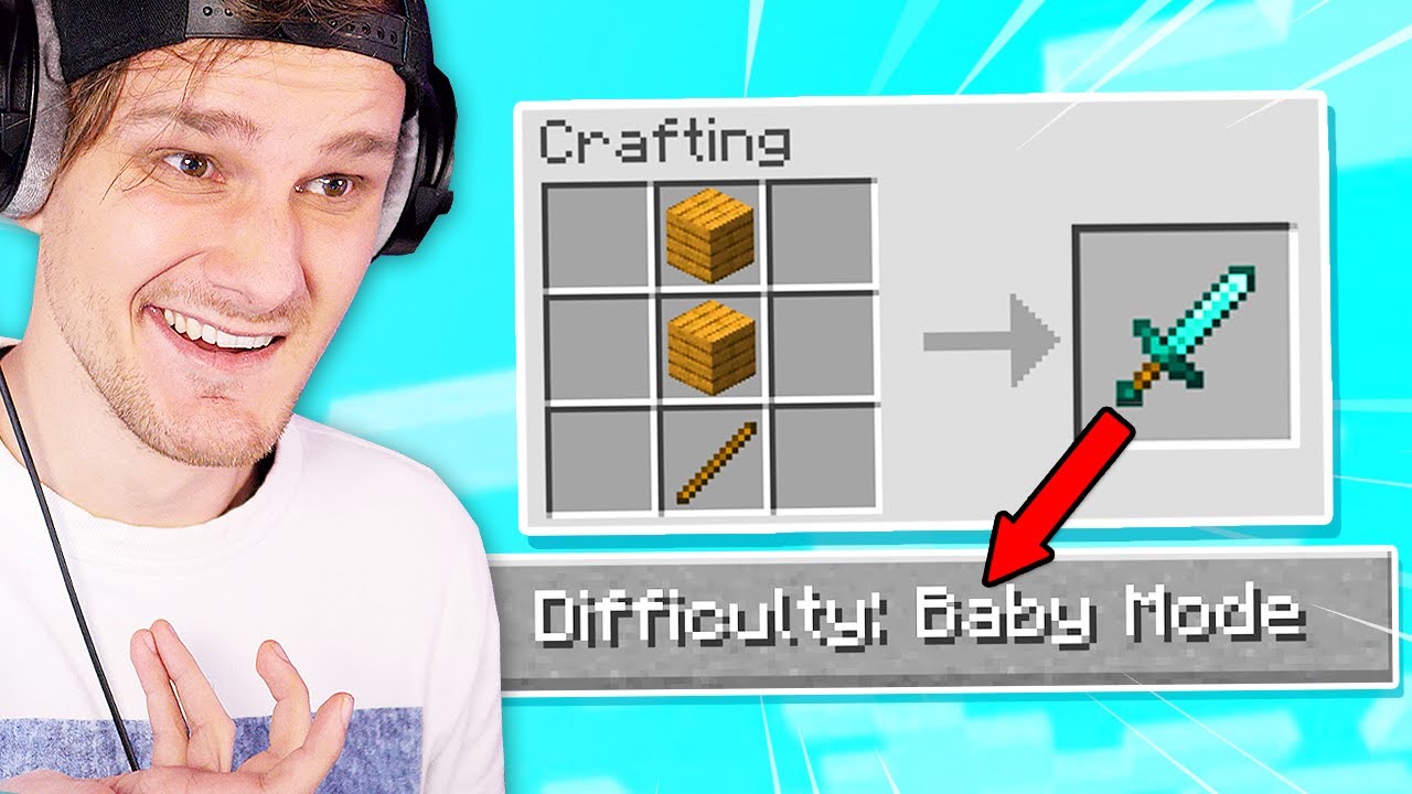 Ik speel Minecraft BABY MODE.. - Minecraft videos
