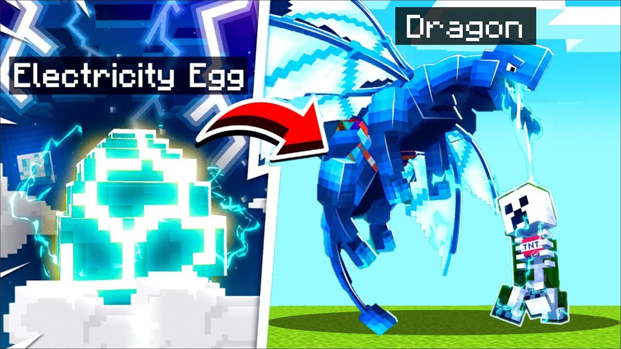 LIFE OF AN ELECTRICITY DRAGON IN MINECRAFT! - Minecraft videos