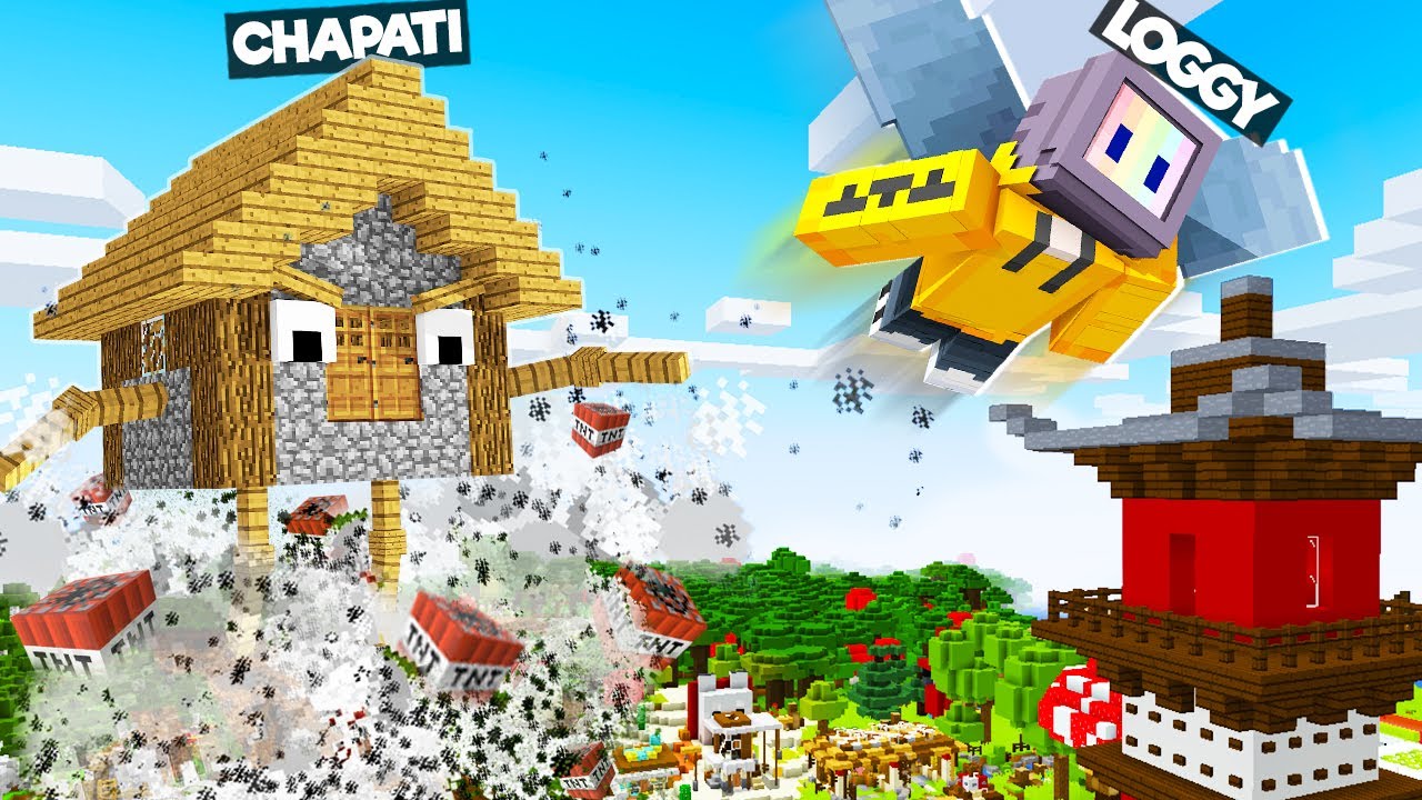 LOGGY CRAFTED A MONSTER HOUSE | MINECRAFT - Minecraft videos