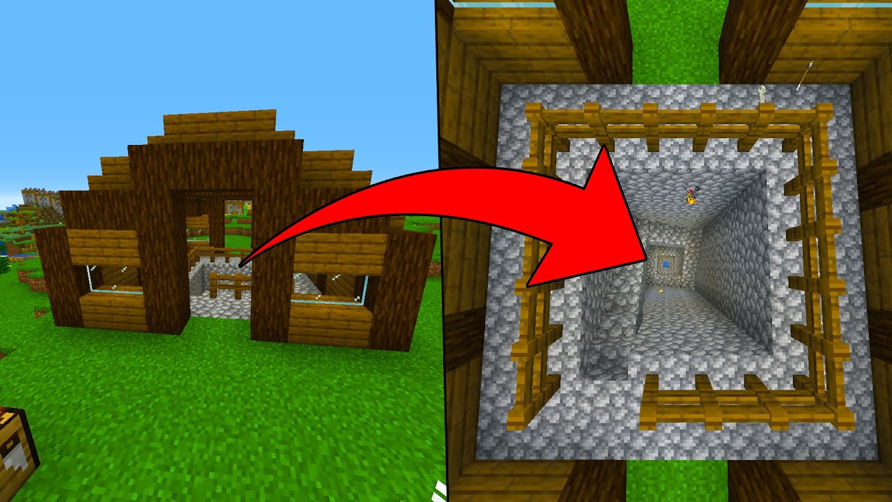 MEGA DIEPE MINE UITGEGRAVEN IN EEN HUT IN MINECRAFT 1.16 - Minecraft videos
