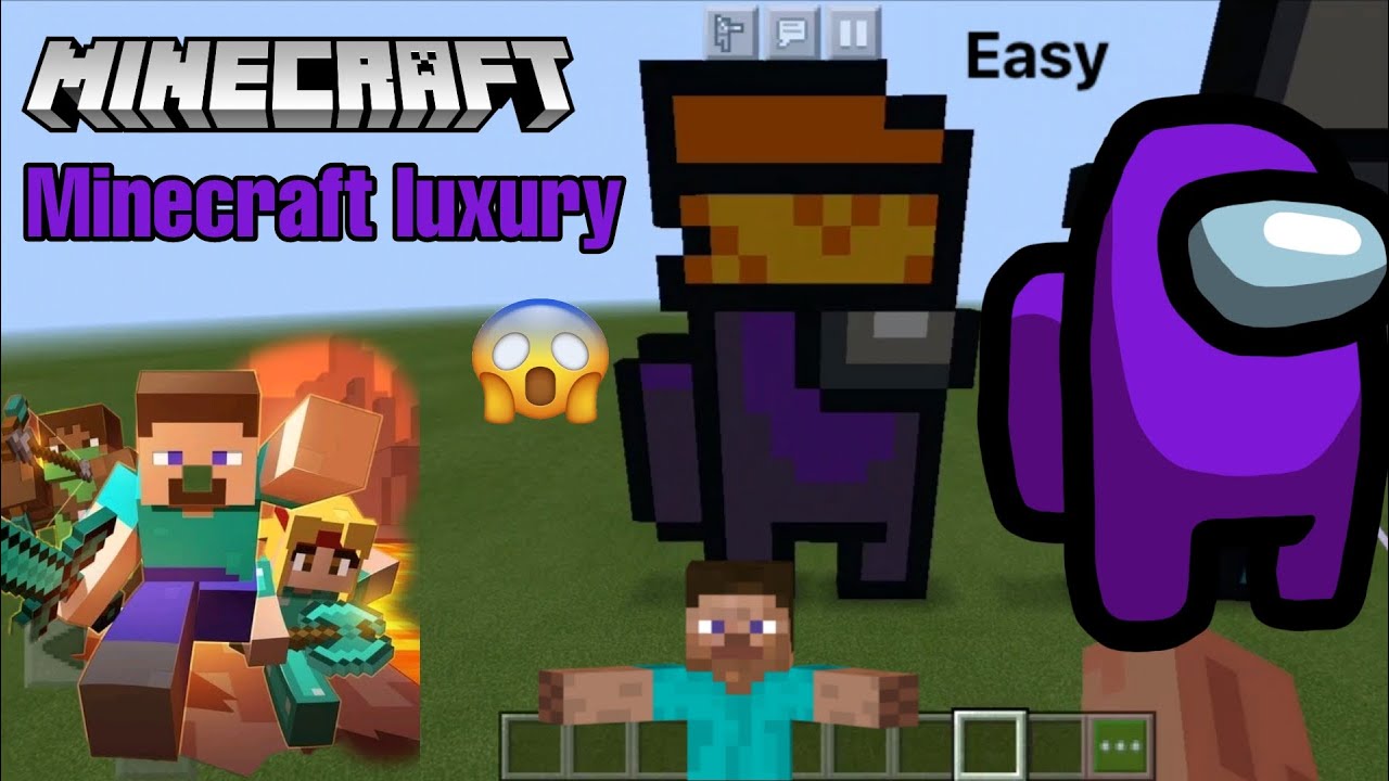 MINECRAFT ART AMONG US HOW TO MAKE BEAUTIFUL NEW - Minecraft videos