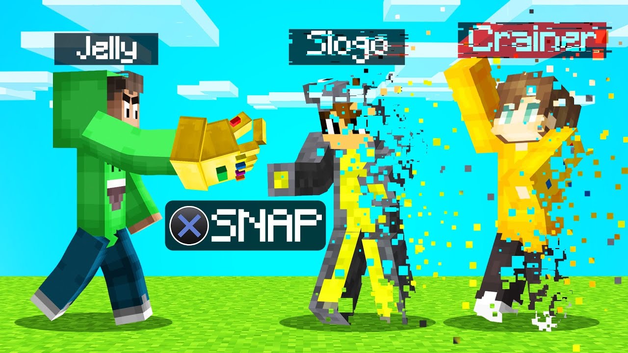 MINECRAFT But I SNAP With The INFINITY GAUNTLET! - Minecraft videos