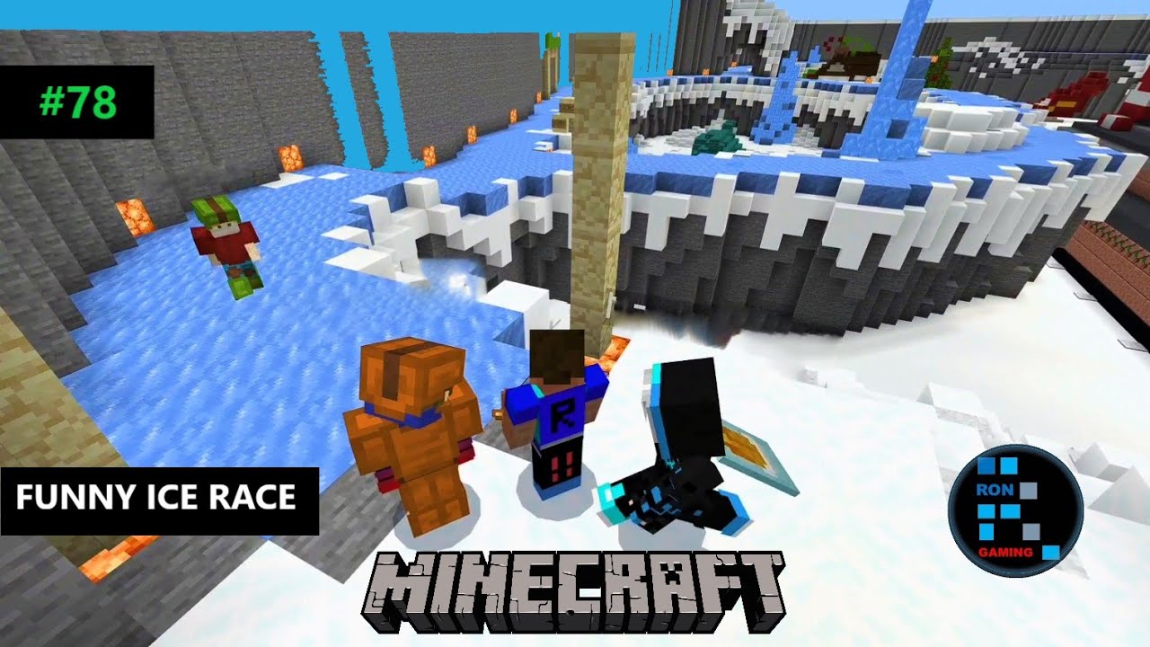 MINECRAFT | Funny Snow Ball Fight & Ice Race Championship - Minecraft ...