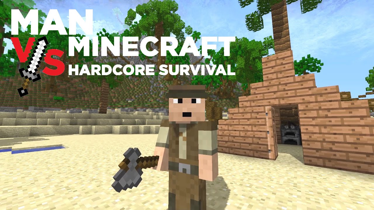 Man vs Minecraft - Stranded on a Savage Island! - Part 1 (Minecraft ...