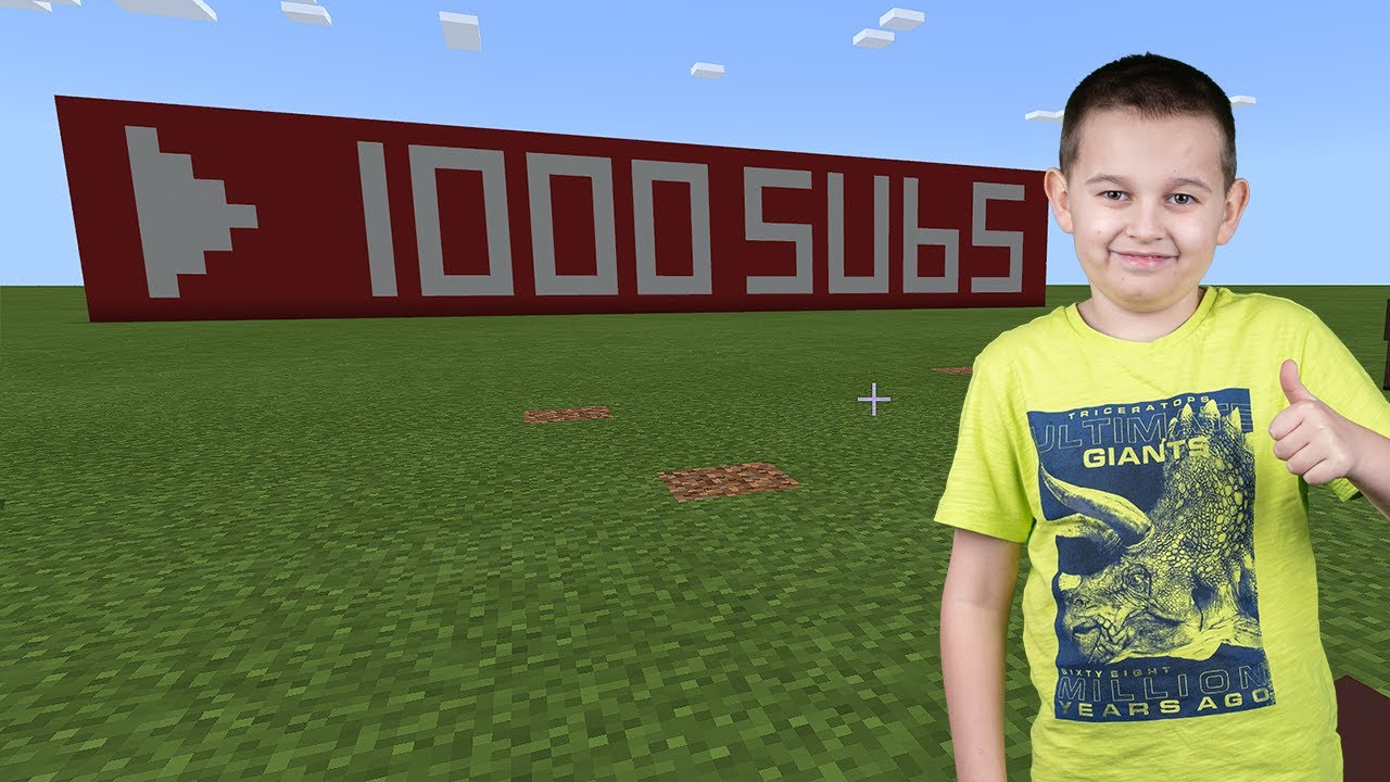 Minecraft 1000 subs smash that subscribe button - Minecraft videos