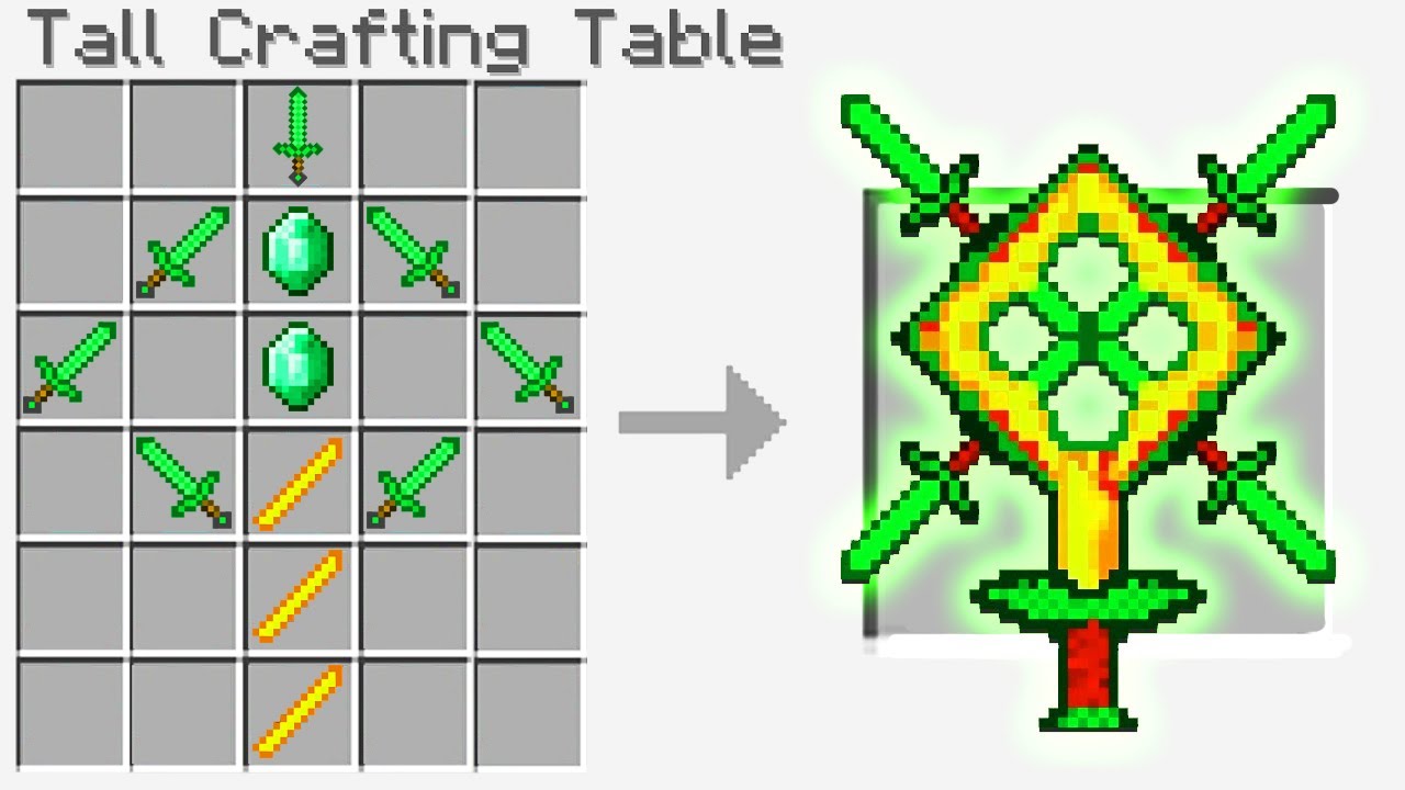 Minecraft BUT You Can Craft EMERALD MULTI SWORD - Minecraft videos