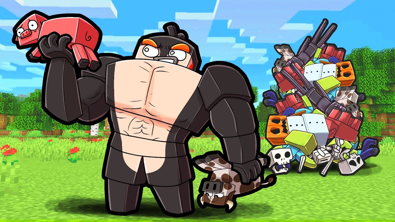 Minecraft BUT you have RIPPED MUSCLES! (1 Kill = STRONGER) - Minecraft ...