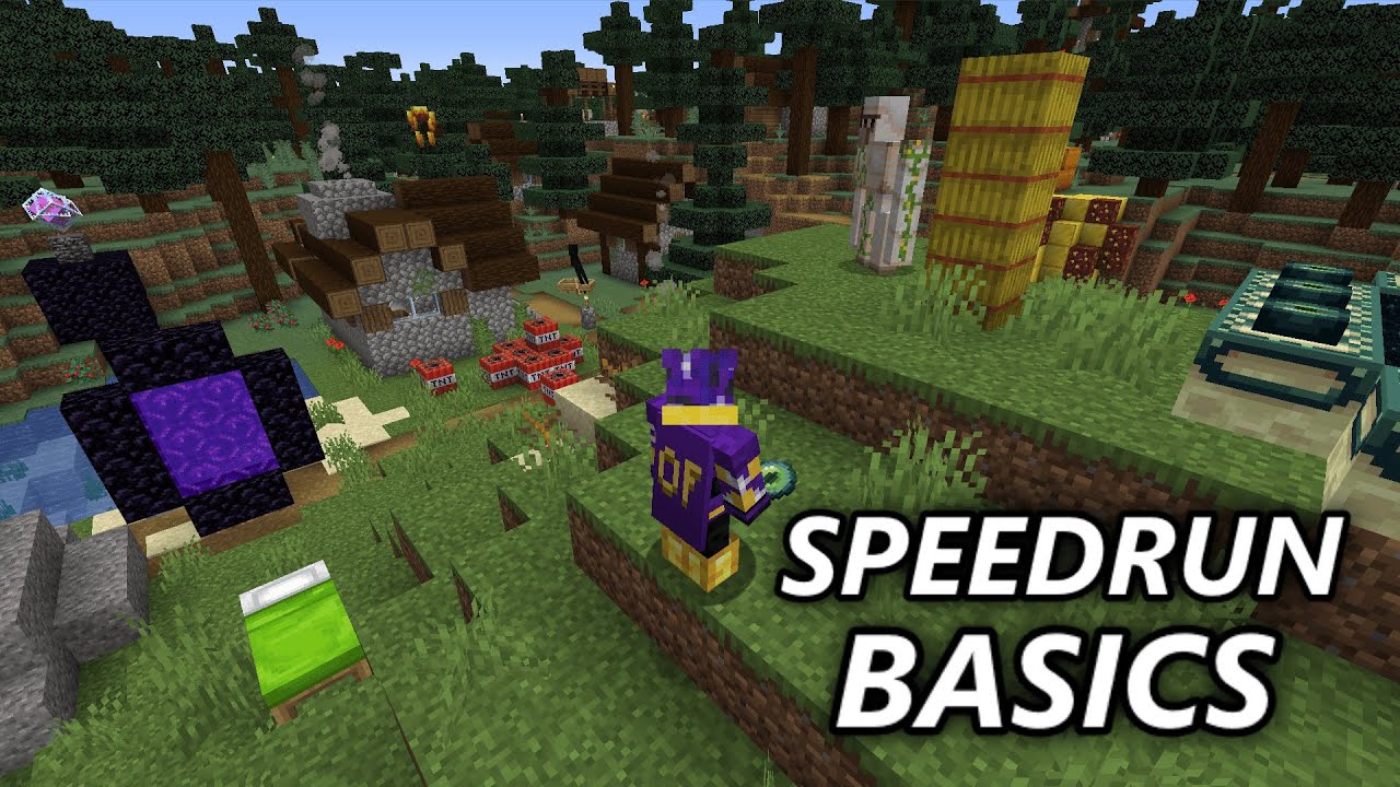 Minecraft, But I'm Teaching You How To Speedrun... - Minecraft videos