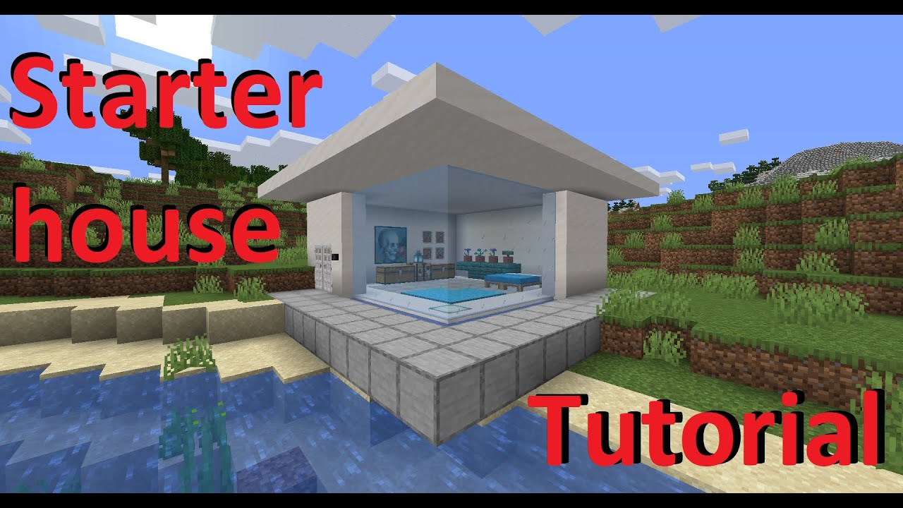 Minecraft Easy Starter base tutorial #shorts - Minecraft videos