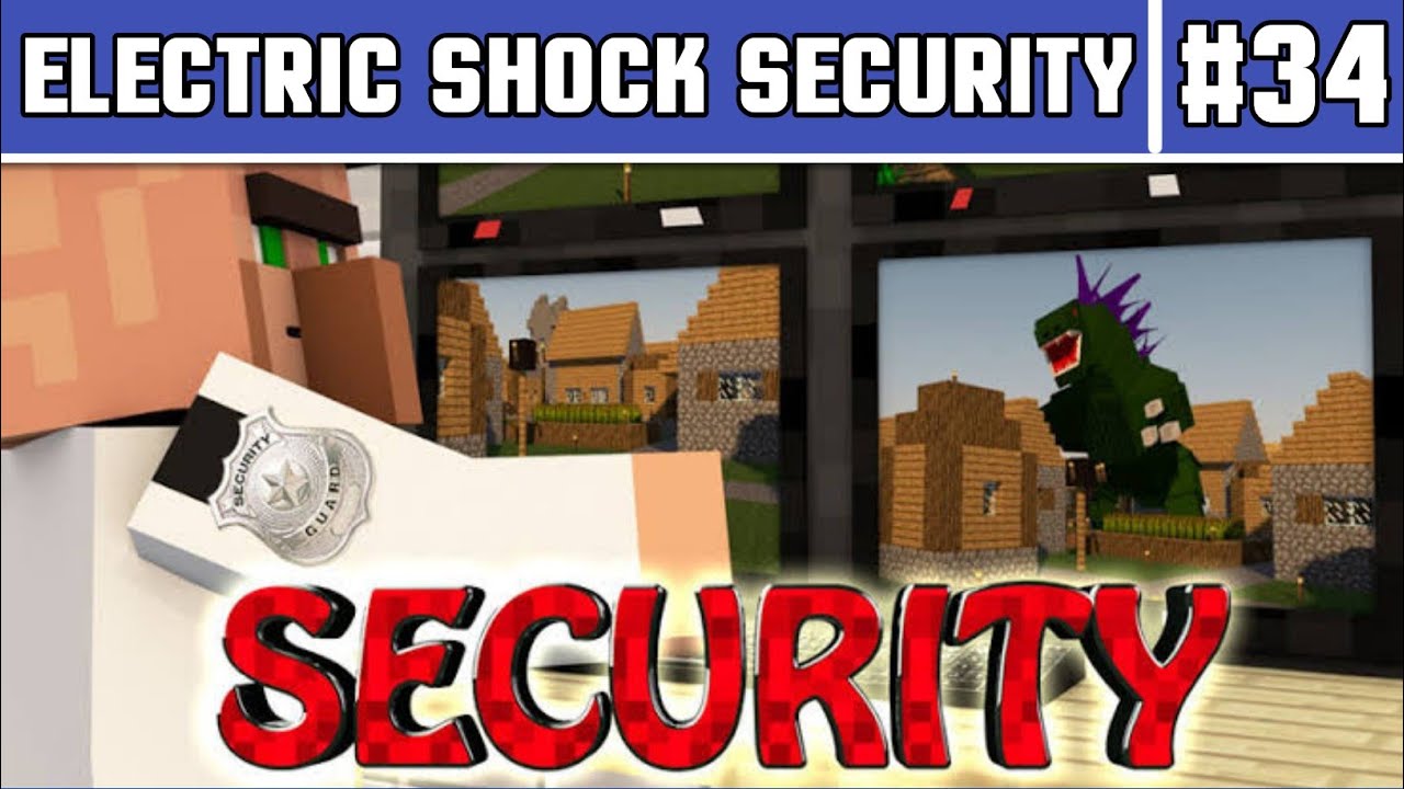 Minecraft Electric Shock Security #shorts - Minecraft videos
