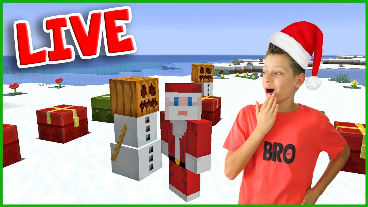 Minecraft HO HO HO Christmas Live Stream - Minecraft videos