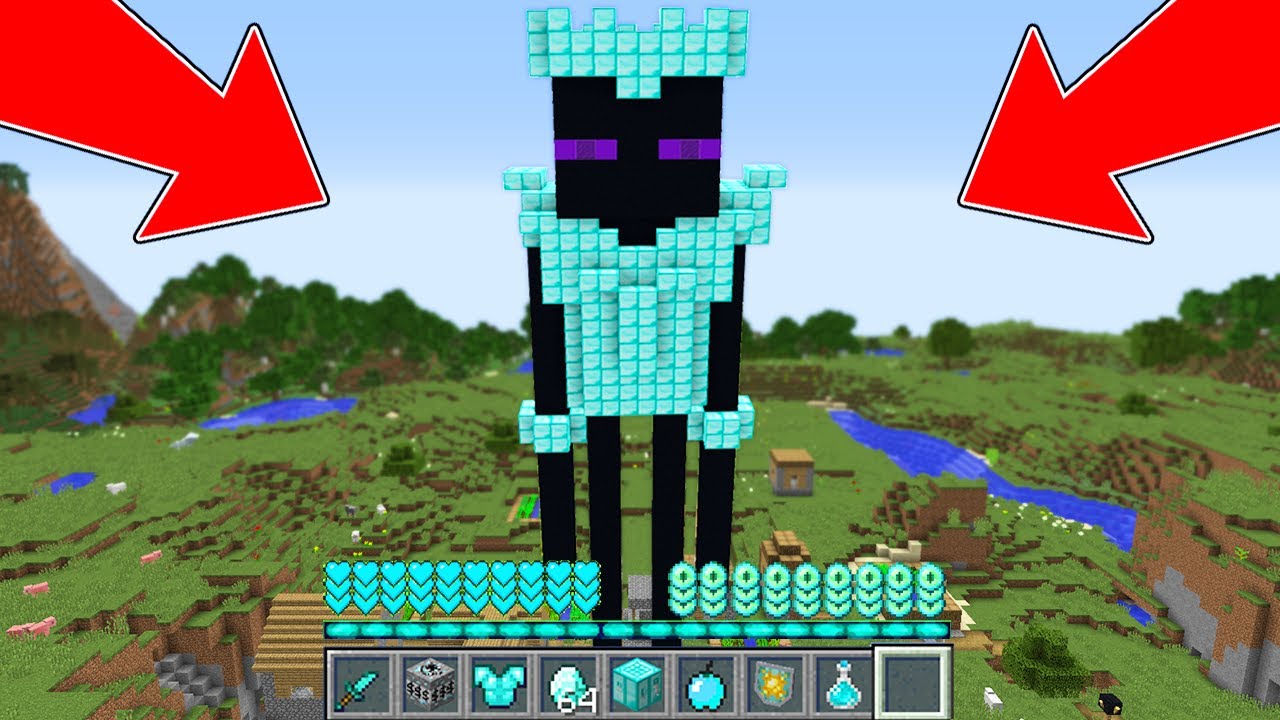 Minecraft - HOW to build ENDERMAN DIAMOND TITAN Minecraft: NOOB ...
