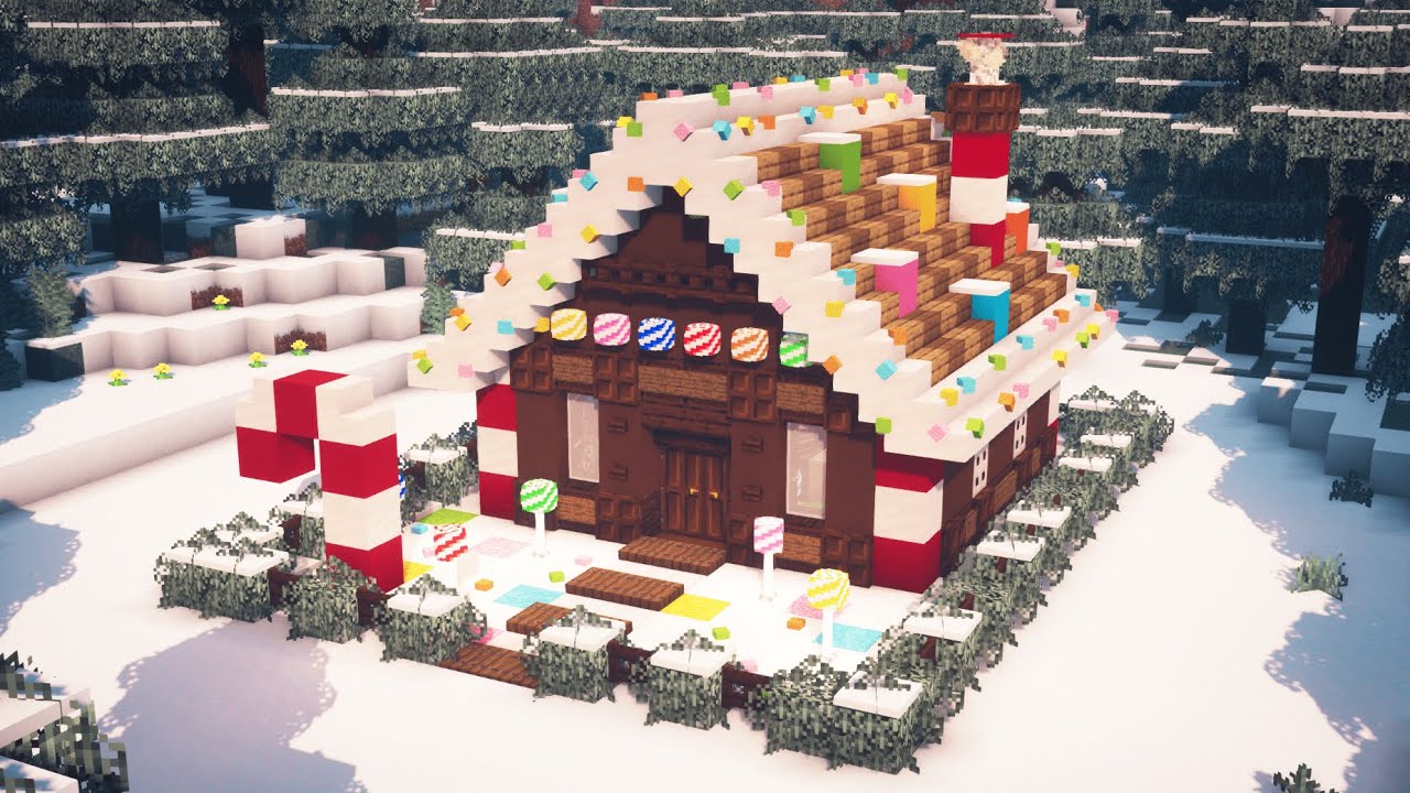 Minecraft | How to Build a Candy House - Minecraft videos