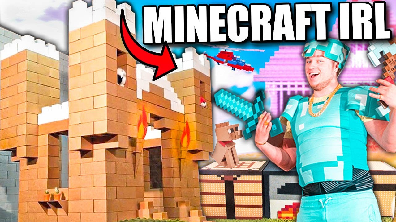 Minecraft IRL Billionaire Box Fort - Buying Every Minecraft Toy ...