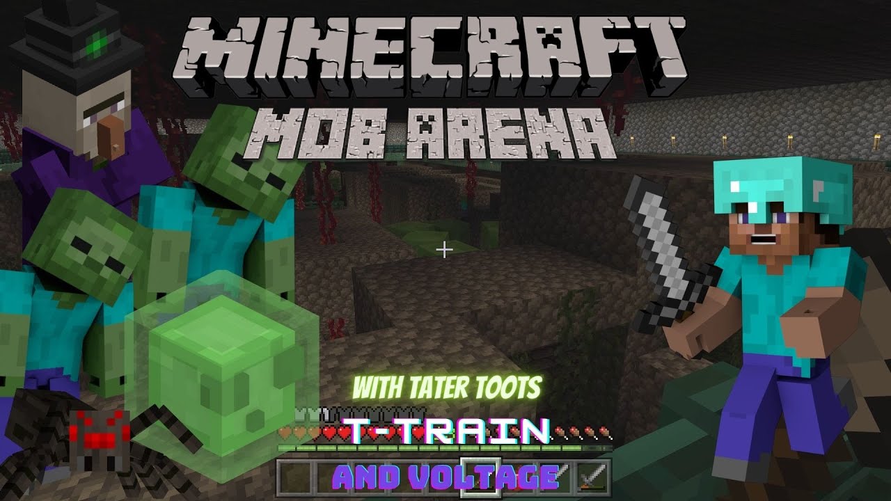 Minecraft Mob Arena - Trainer Time Takes on the Mob Arena - Episode #1 ...