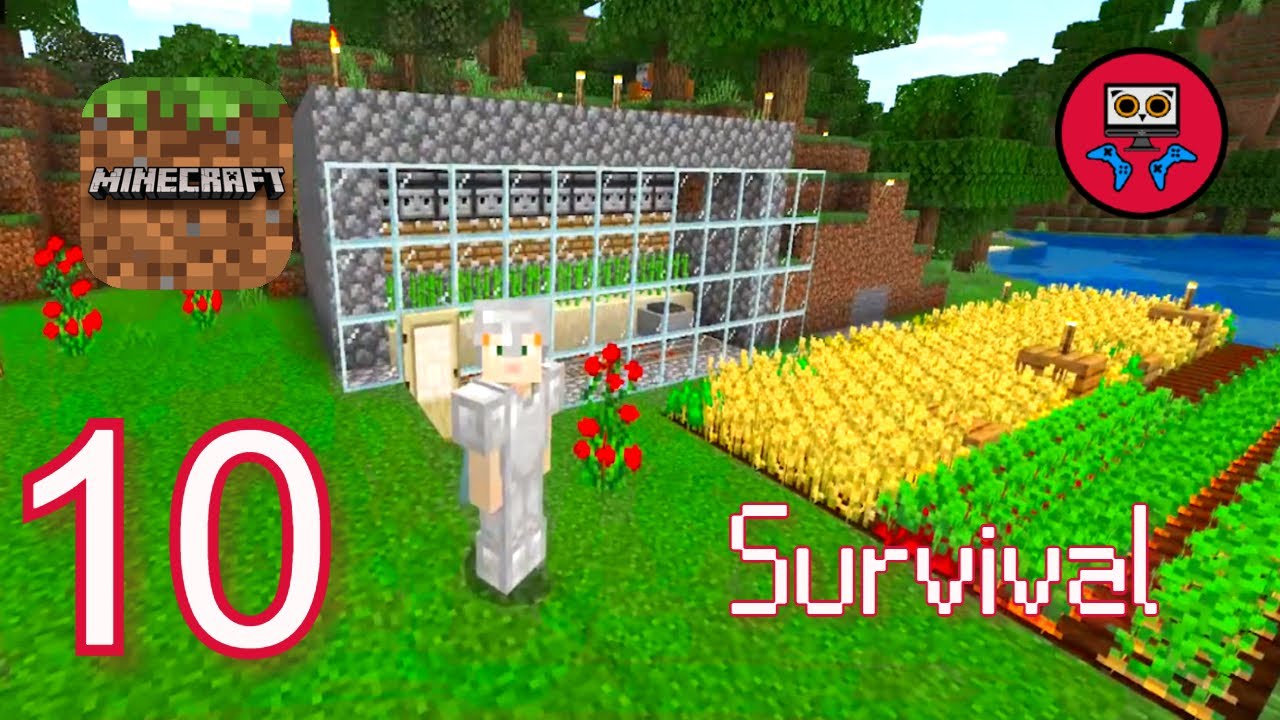Minecraft PE Survival Gameplay Walkthrough Part 10 - Automatic Sugar ...
