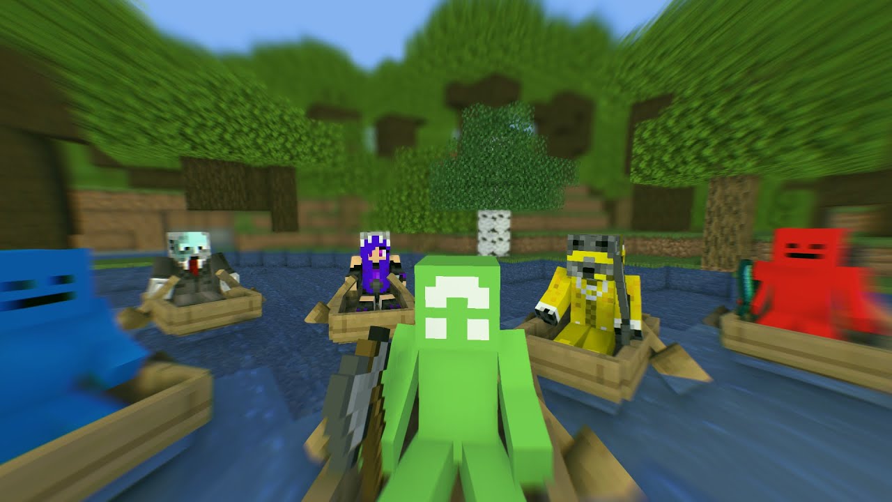 Minecraft Speedrunner VS 5 Hunters - Minecraft videos