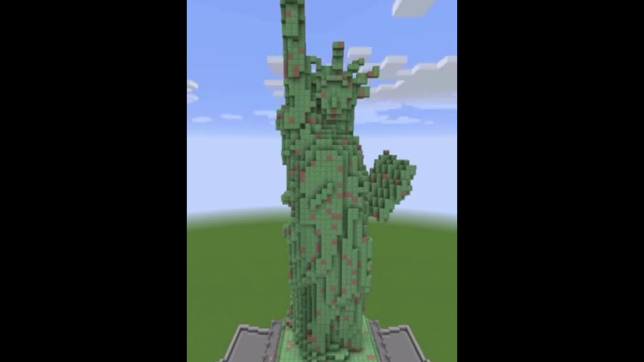 Minecraft Statue of Liberty Timelapse - Minecraft videos