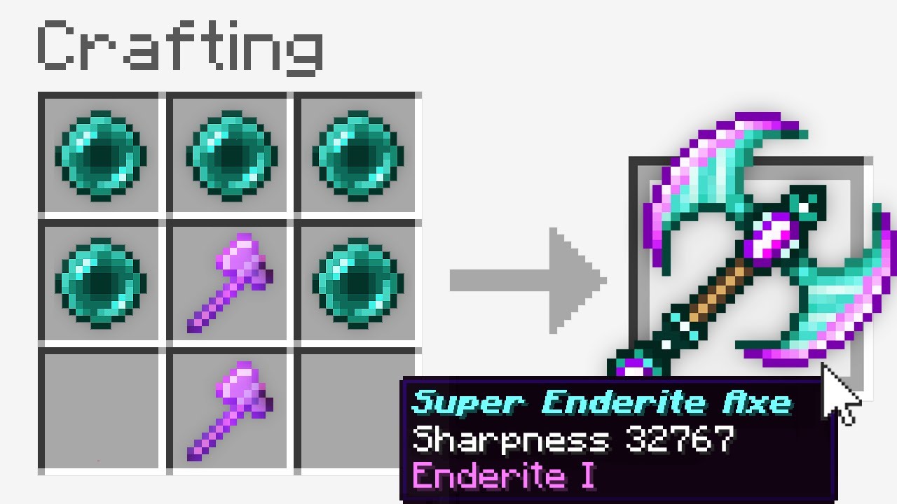 Minecraft UHC but I added a *NEW* Enderite Axe.. - Minecraft videos