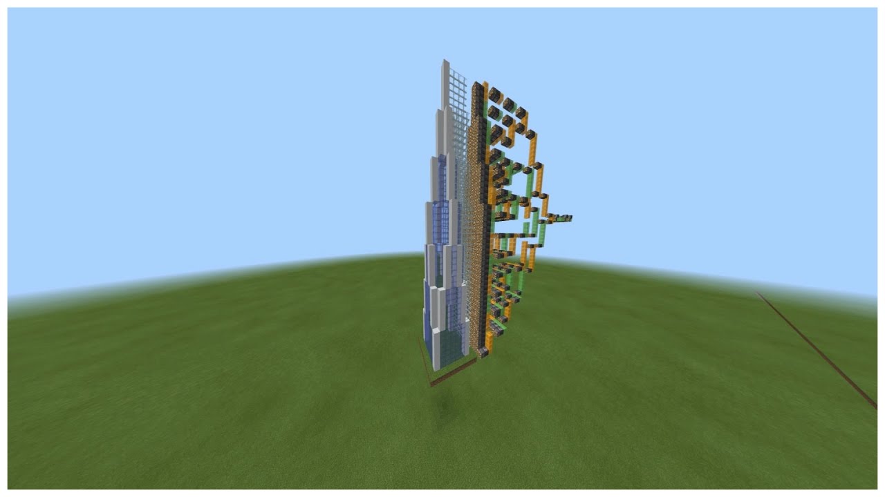 Minecraft flying skyscraper - Minecraft videos