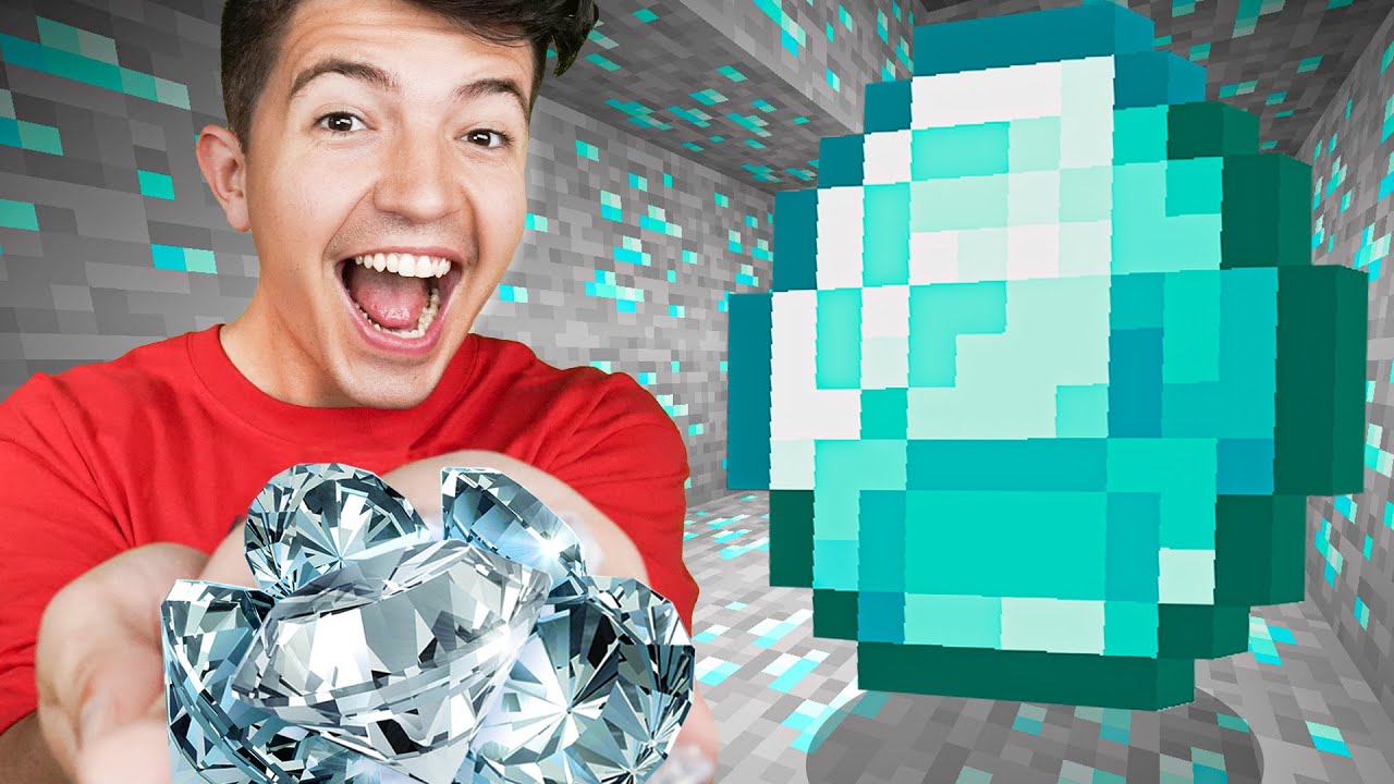 Most Diamonds Found Wins a REAL Diamond! - Minecraft - Minecraft videos