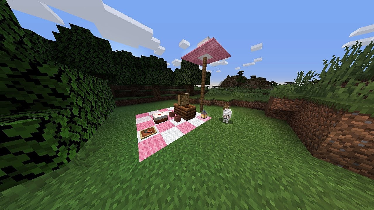 Picnic Building Hacks in Minecraft || Tutorial - Minecraft videos