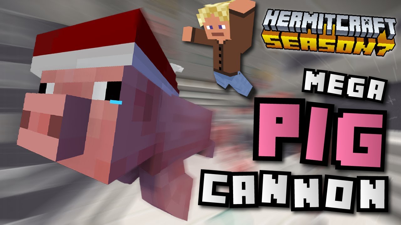 Pig Launcher 3000 - Minecraft Hermitcraft Season 7 - Minecraft videos