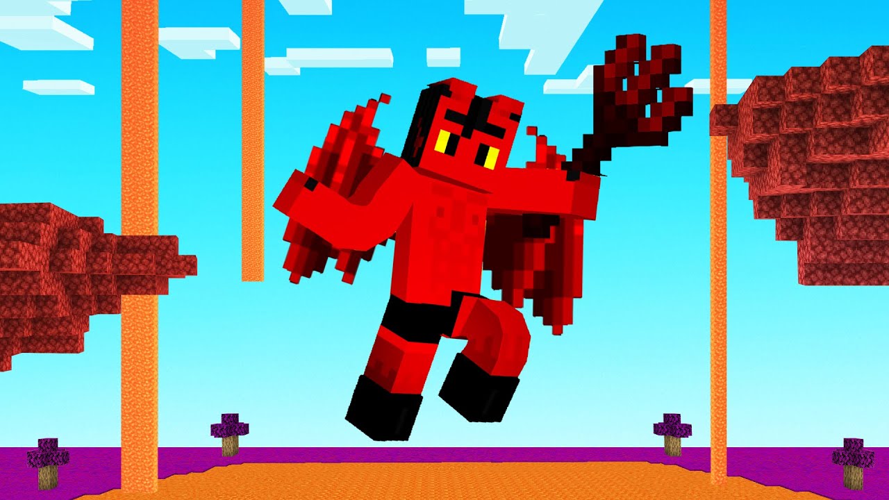 Playing MINECRAFT As A DEMON! (mod) - Minecraft videos