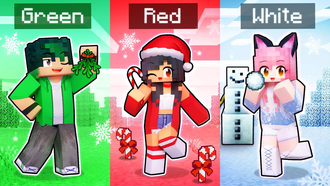 Playing With Only ONE COLOR In Minecraft! - Minecraft videos