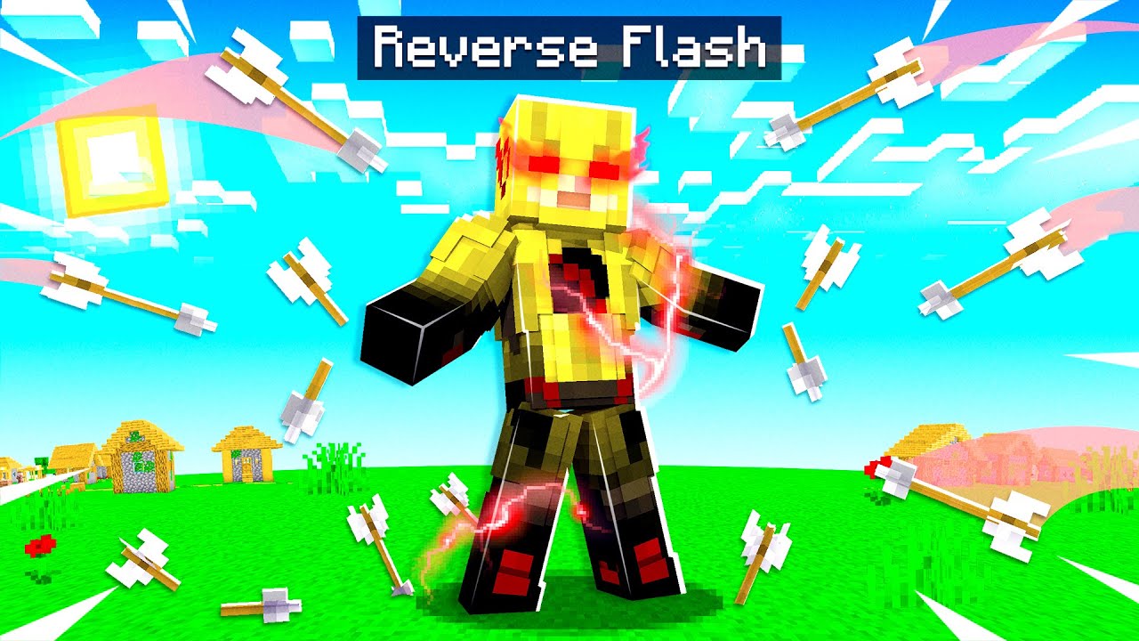 Playing as REVERSE FLASH in MINECRAFT! (fast) - Minecraft videos