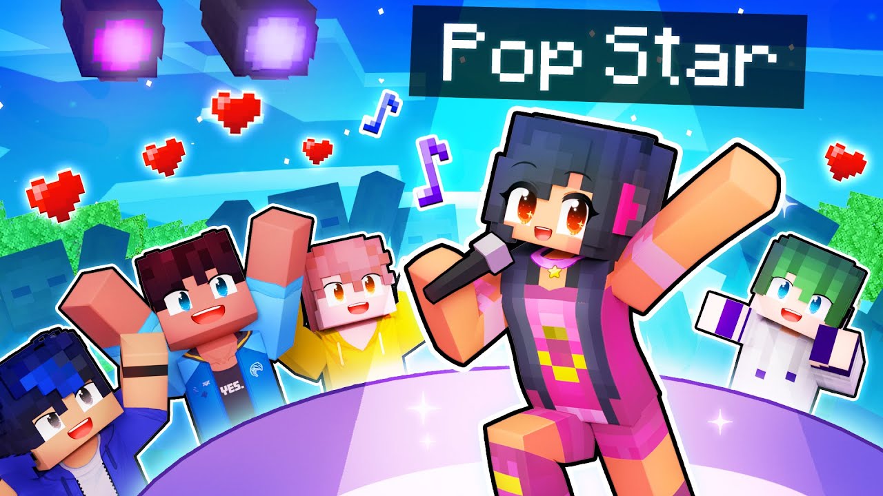 Playing as a SUPER POP STAR In Minecraft! - Minecraft videos